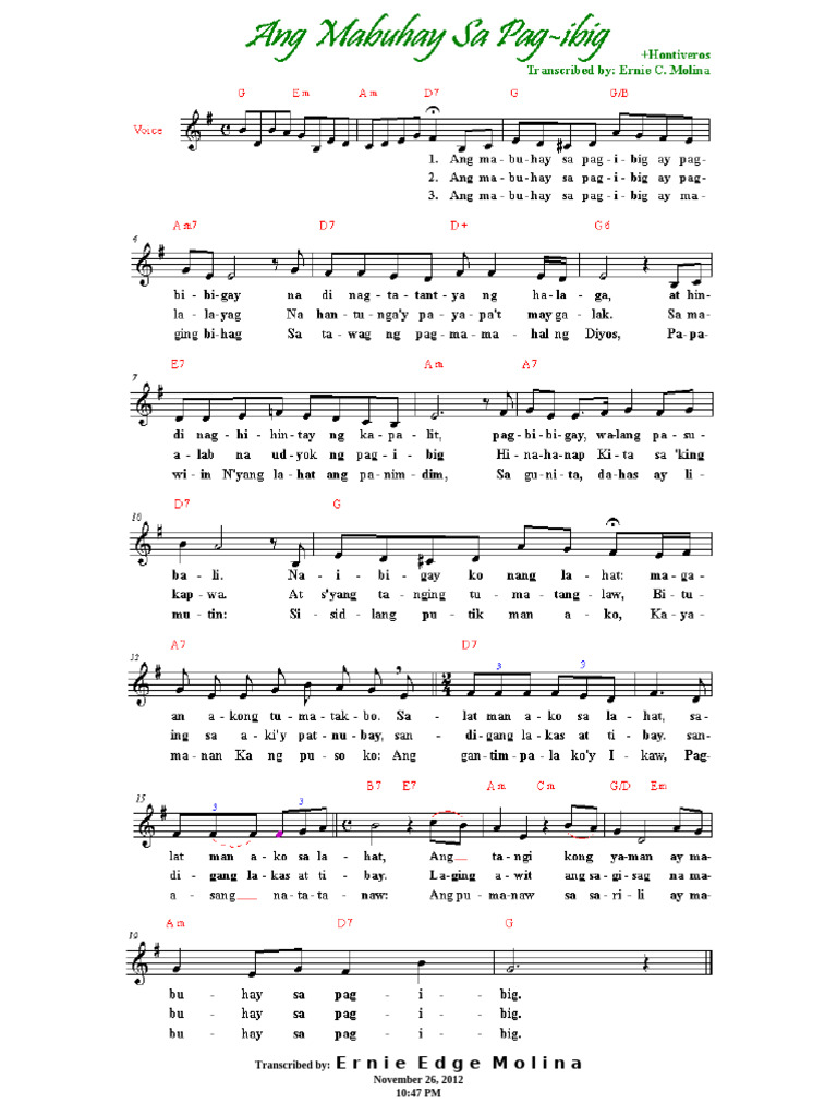 Ang Mabuhay Sa Pag-Ibig | PDF