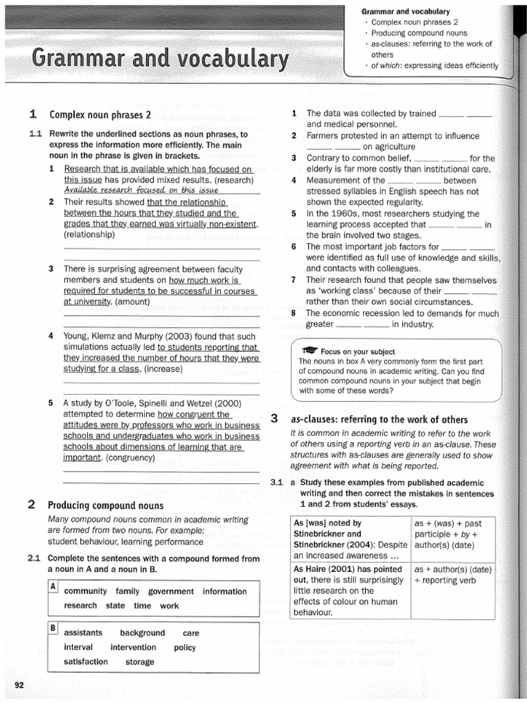 Student 6 - Complex Noun Phrases 2 - Producing Compound Nouns | PDF