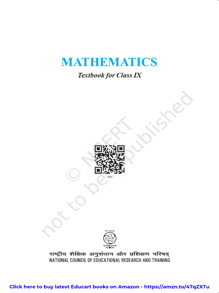 NCERT+Book+Class+9+Mathematics | PDF | Numbers | Real Number