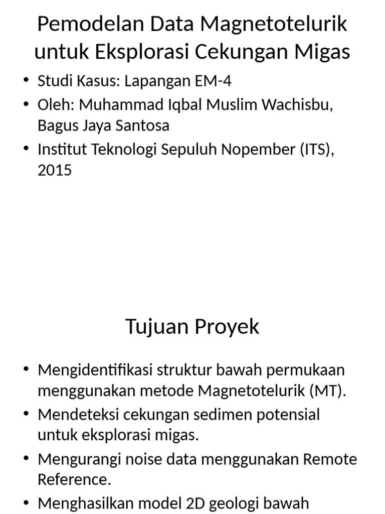 Presentasi Magnetotelurik EM4 Lengkap-1 | PDF