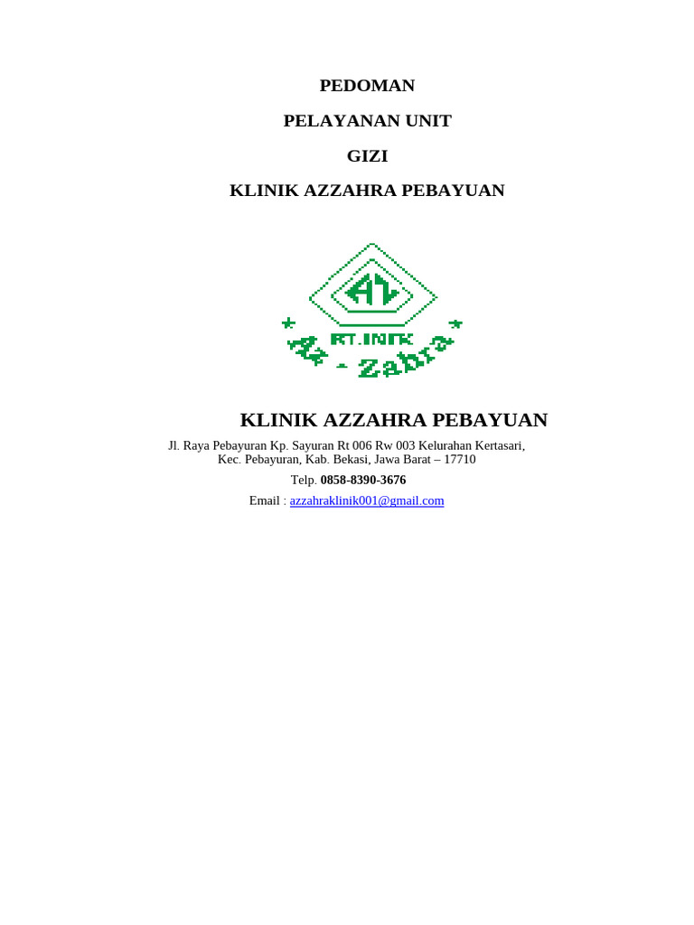 5. PEDOMAN PELAYANAN GIZI (1) | PDF