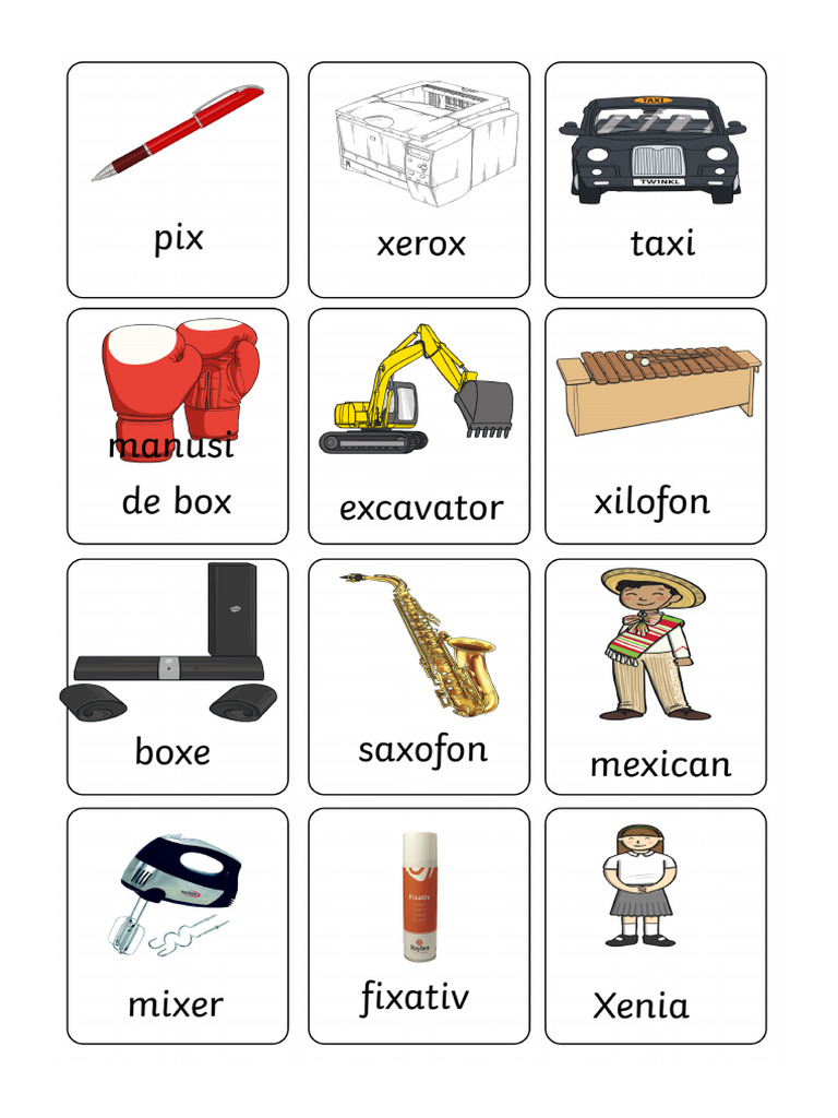 Bingo Card Layout 12 Squares | PDF