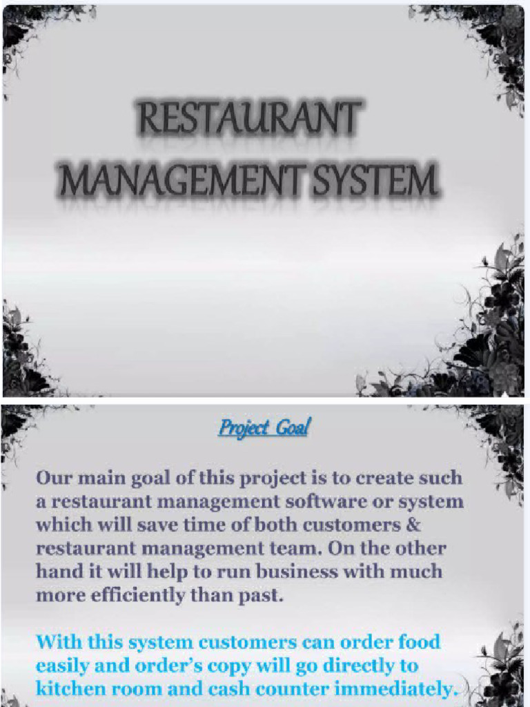 Restaurant Pdf