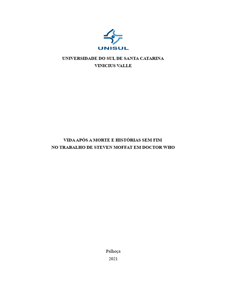 TCC 2.0 | PDF | Doctor Who | Tempo