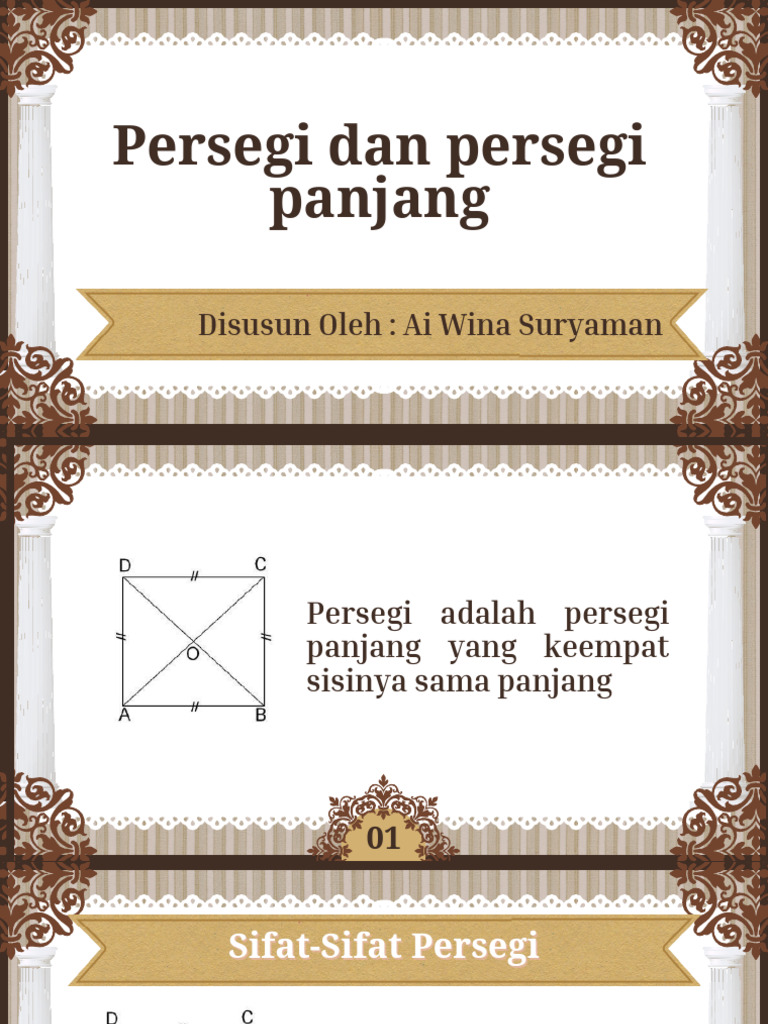 Bahan Ajar PPT Persegi Dan Persegi Panjang | PDF