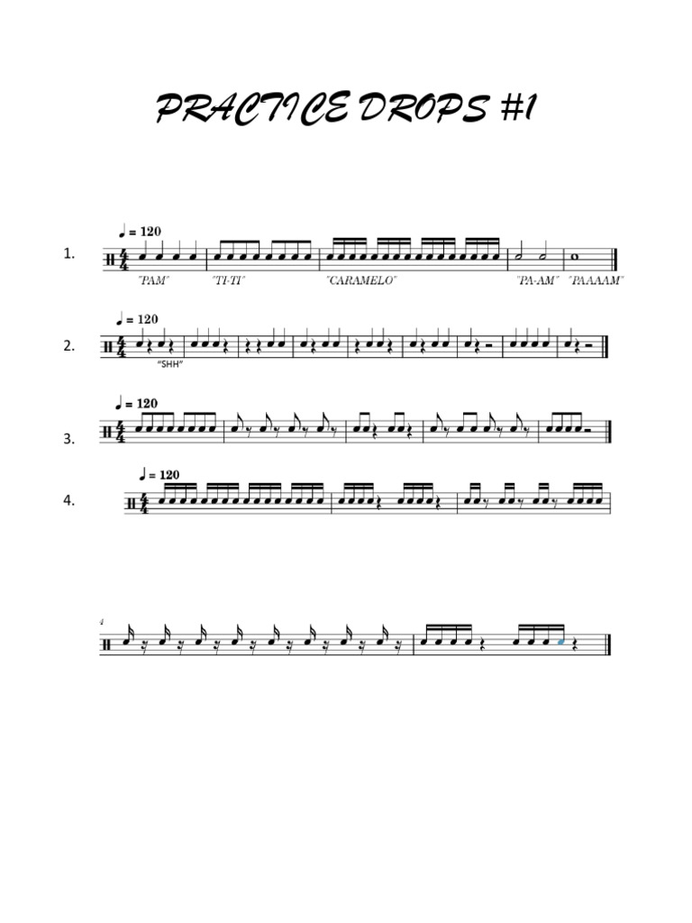 Practice Drops | PDF