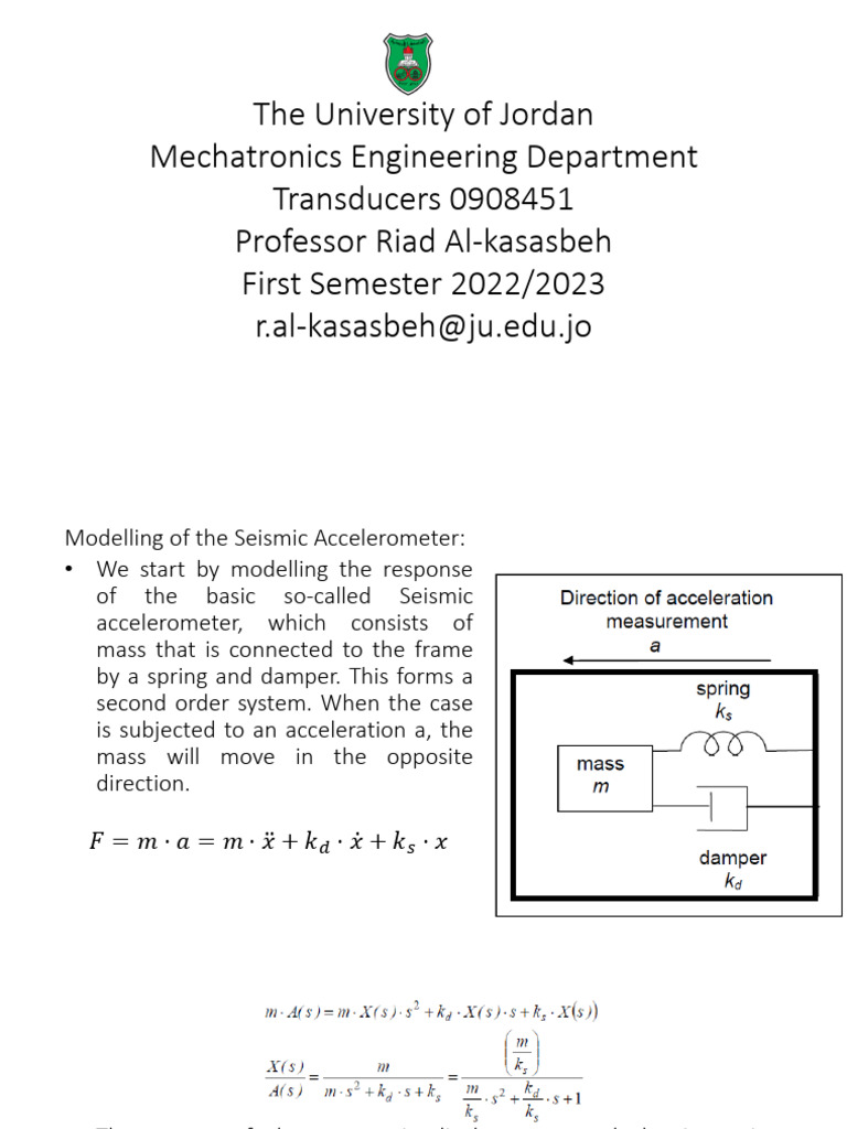 Measuring Accelerationaa | PDF | Accelerometer | Damping