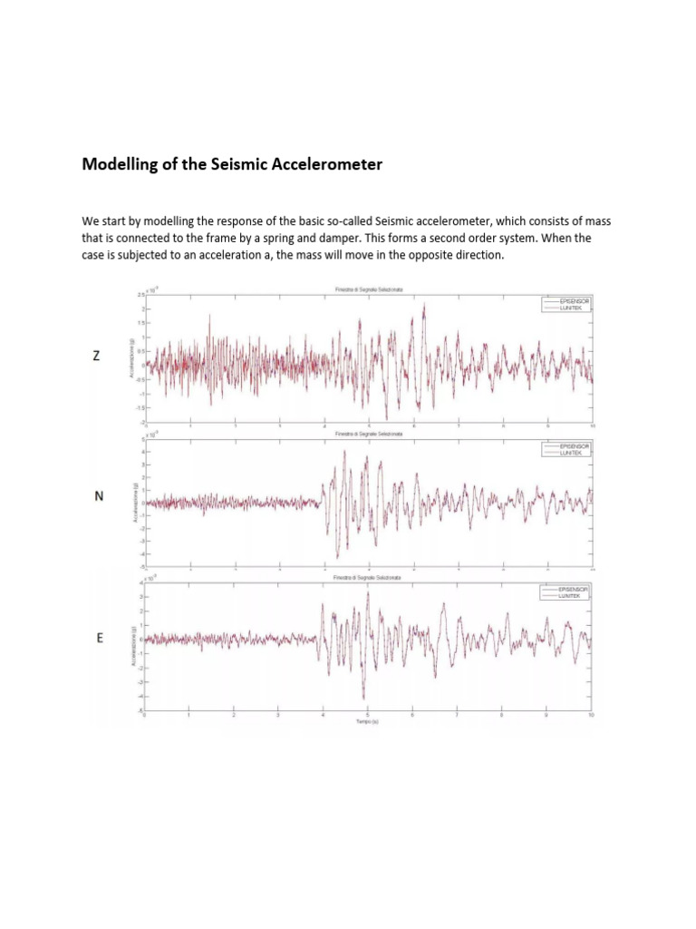Modelling of The Seismic Accelerometer | PDF | Accelerometer | Inductance