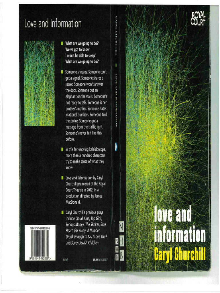 Love and Information Script | PDF