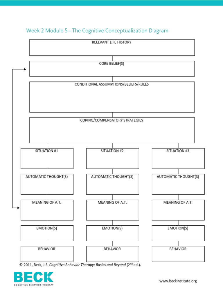 Cognitive Conceptualization Diagram | PDF