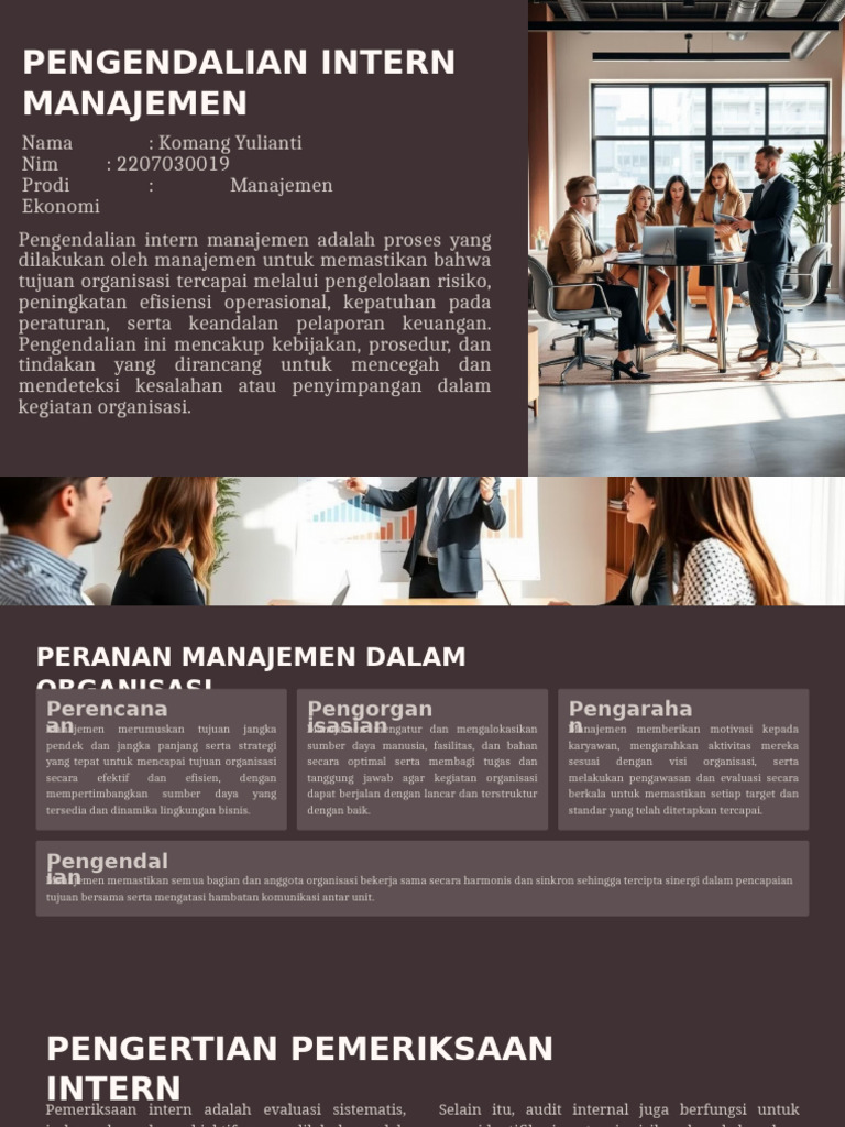 Pengendalian Intern dan Audit Internal | PDF