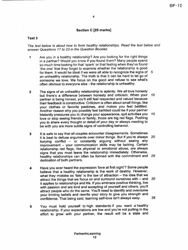 2021 Sec 4 Express English Prelim Admiralty Secondary With Answer | PDF