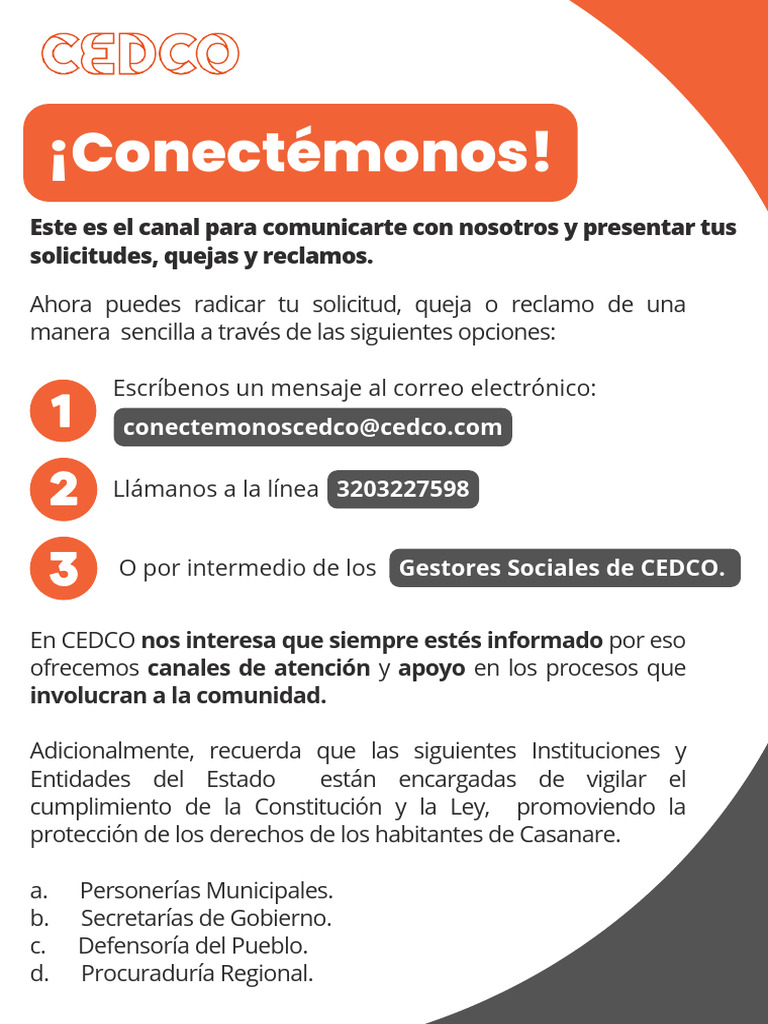 V3. Carte Informativo CEDCO | PDF