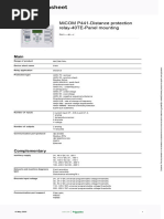 MiCOM P127 Relay: Overcurrent & Earth Fault Protection | PDF | Power (Physics) | Electrical ...