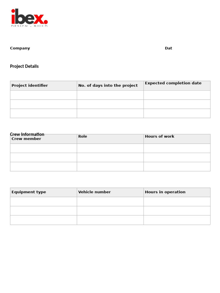 Construction Daily Report | PDF