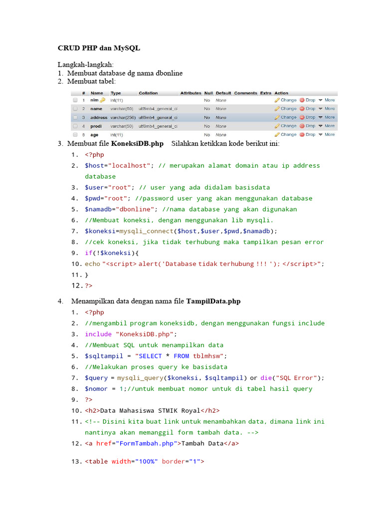 CRUD Web Programming | PDF