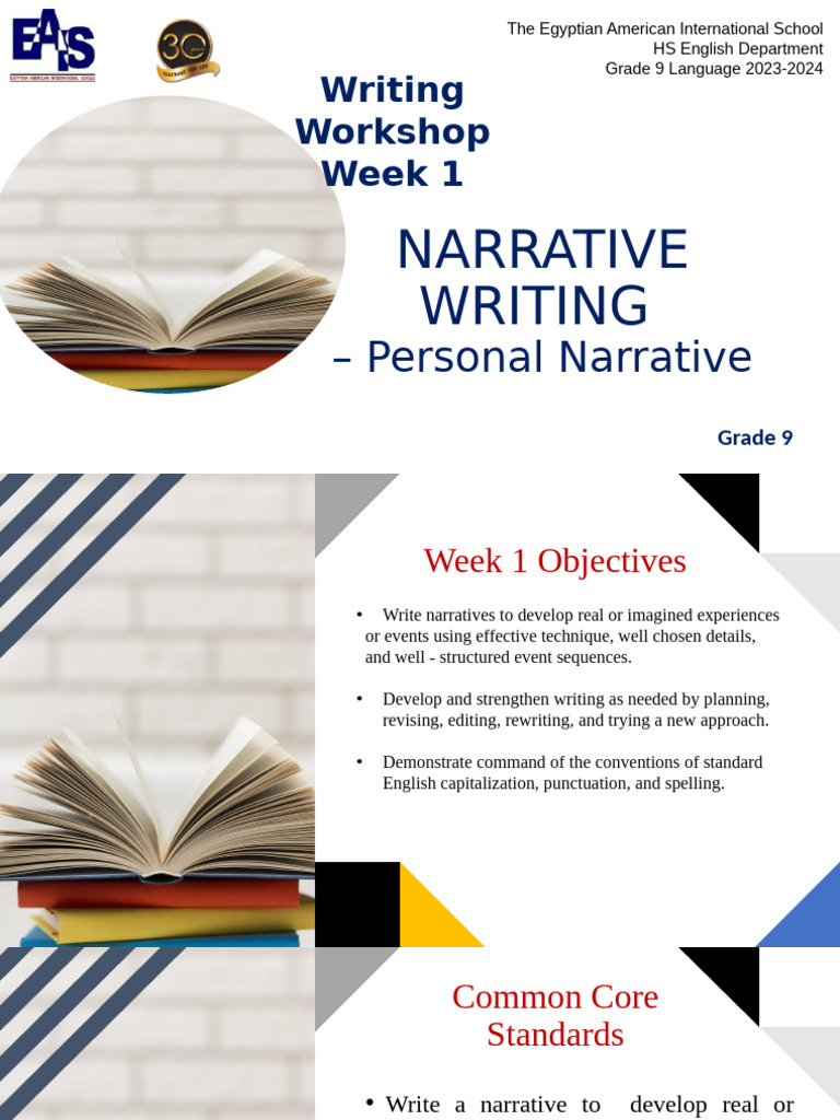 WK1-Lang - G9 - Narrative Writing | PDF | Narrative | Essays