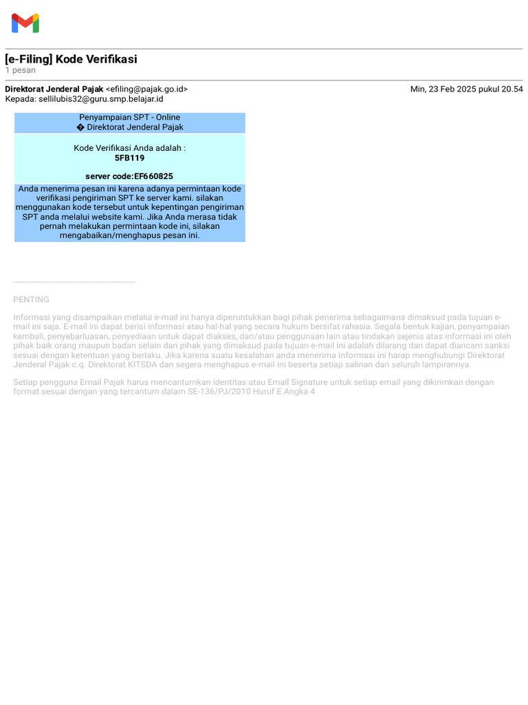 Laporan Pajak 2025 Selli Septiawan Lbs | PDF