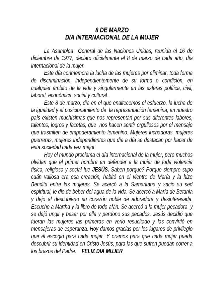 8 de Marzo | PDF