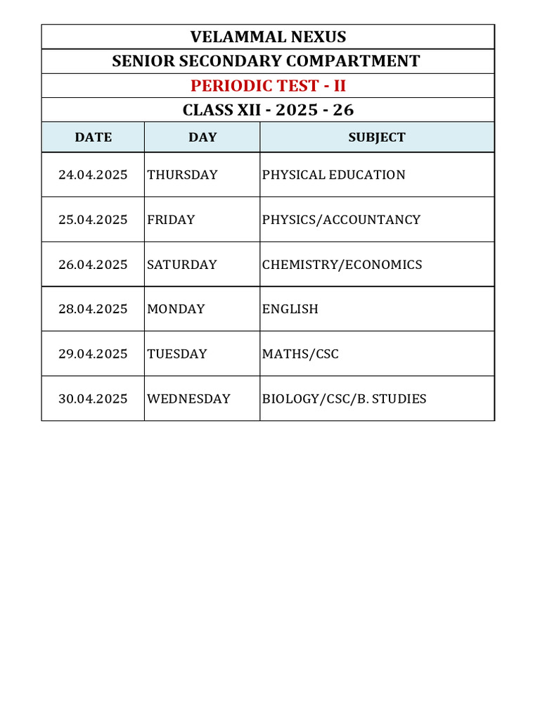 Class Xii - Periodic Test-Ii | PDF | Linear Algebra | Algebra