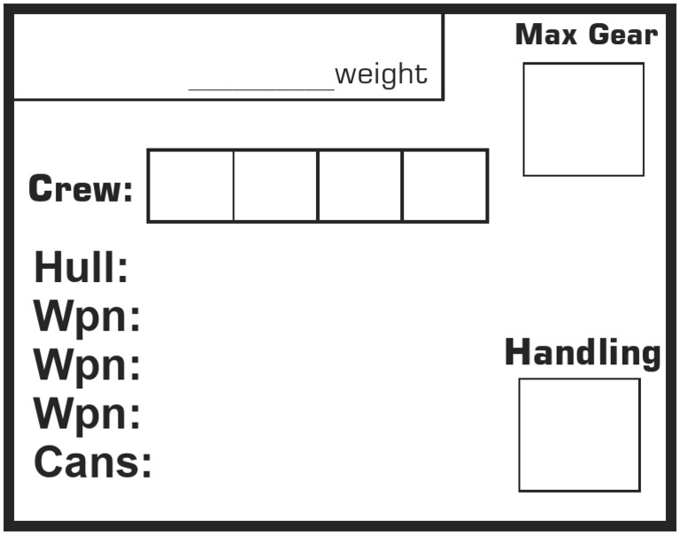 Gaslands Basic Template | PDF