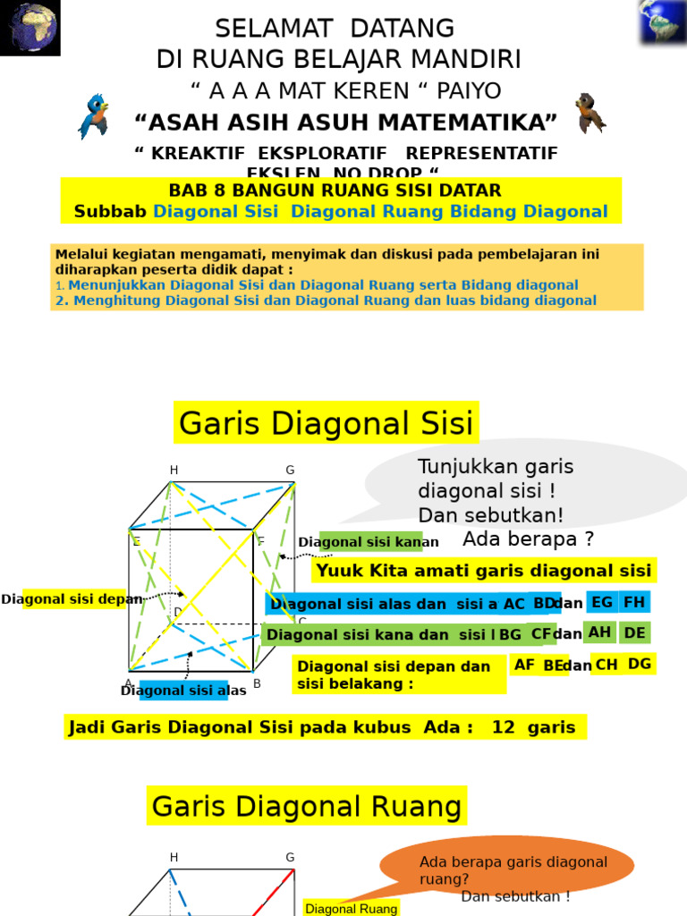 Diagonal Sisi - Diagonal Ruang - Bidang Diagonal | PDF
