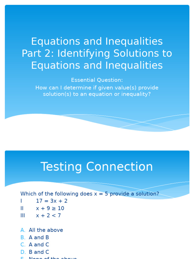 Day64-Unit 7 Part2 Powerpoint Ccm6 Unit7 | PDF | Mathematics | Equations