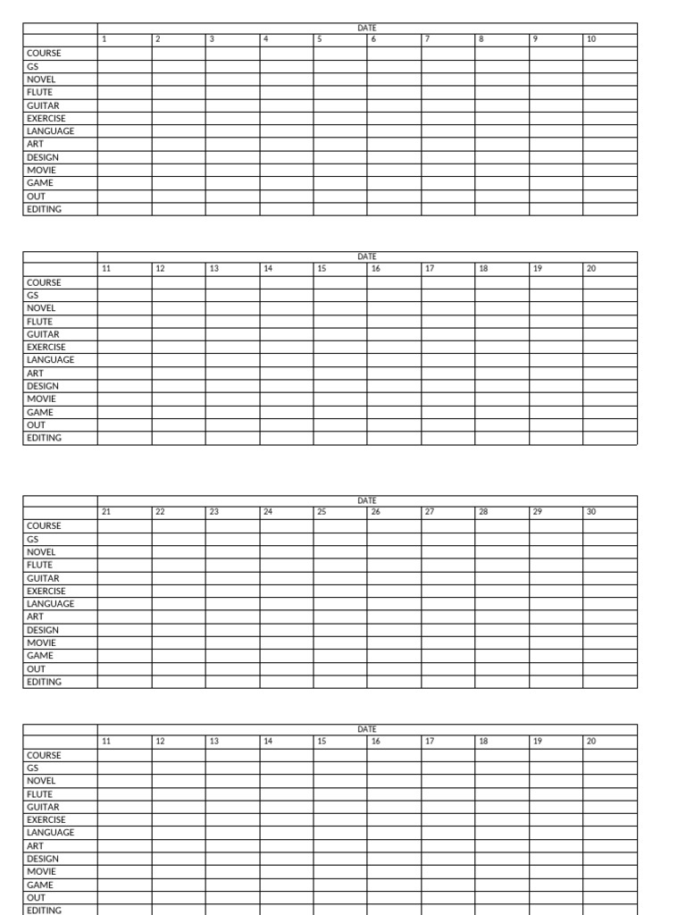 Day Tasks | PDF
