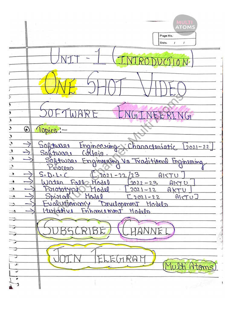Se Unit-1 Multi Atoms | PDF
