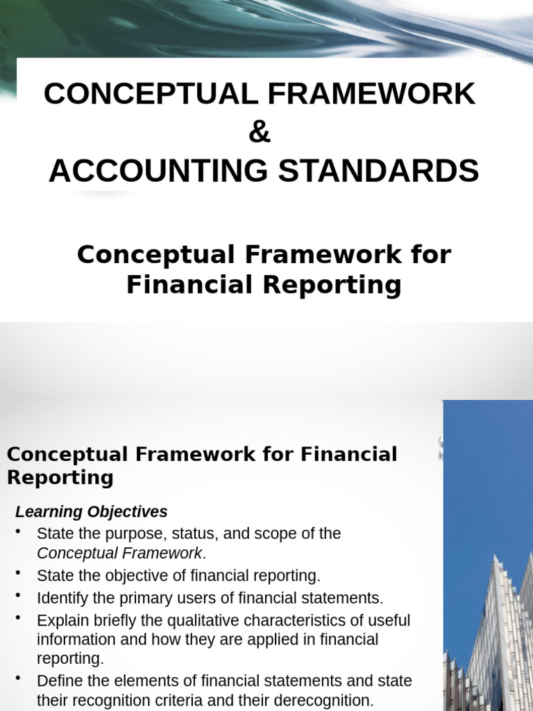 Conceptual Framework for Financial Reporting | PDF | Historical Cost ...