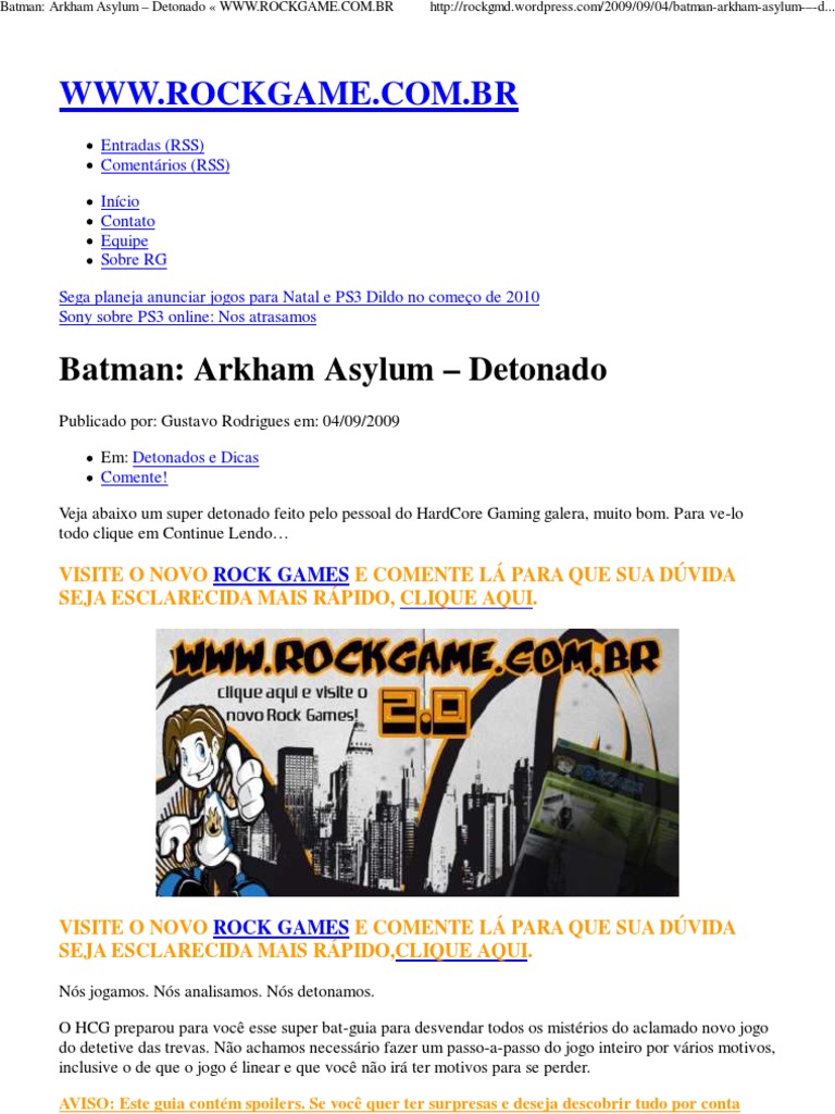 Arkham Asylum | PDF | Batman | Playstation 3