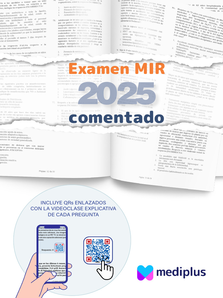 Examen MIR 2025 Comentado y Análisis | PDF | Medicina CLINICA ...