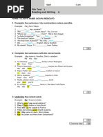 Sentence Pattern Identification Exercise | PDF | Foreign Language Studies