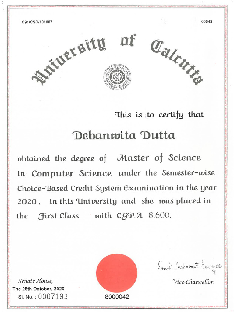 101 MSC Certificate | PDF