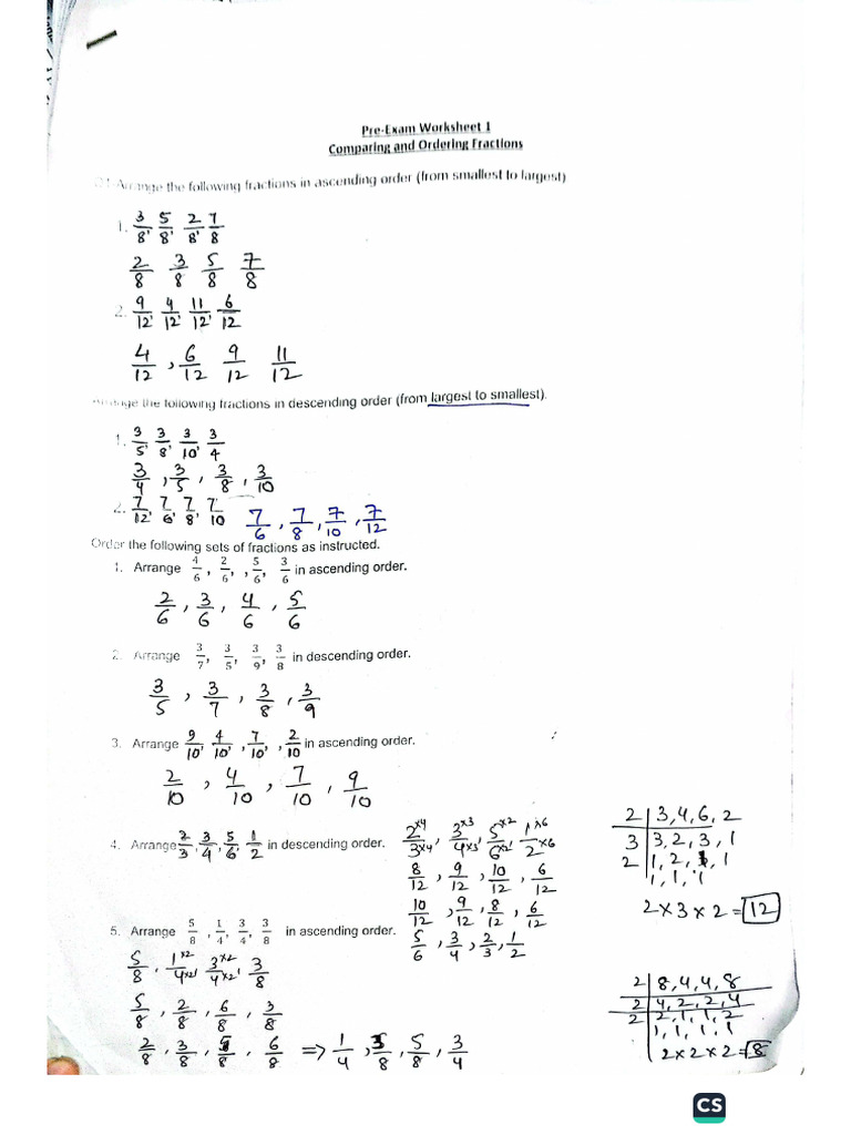 Math Booklet Answersheet | PDF