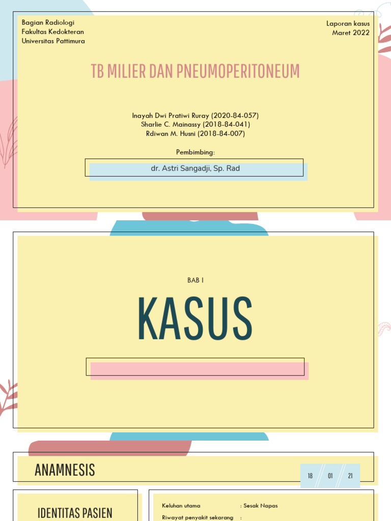 Diagnosa dan Tatalaksana TB Milier | PDF