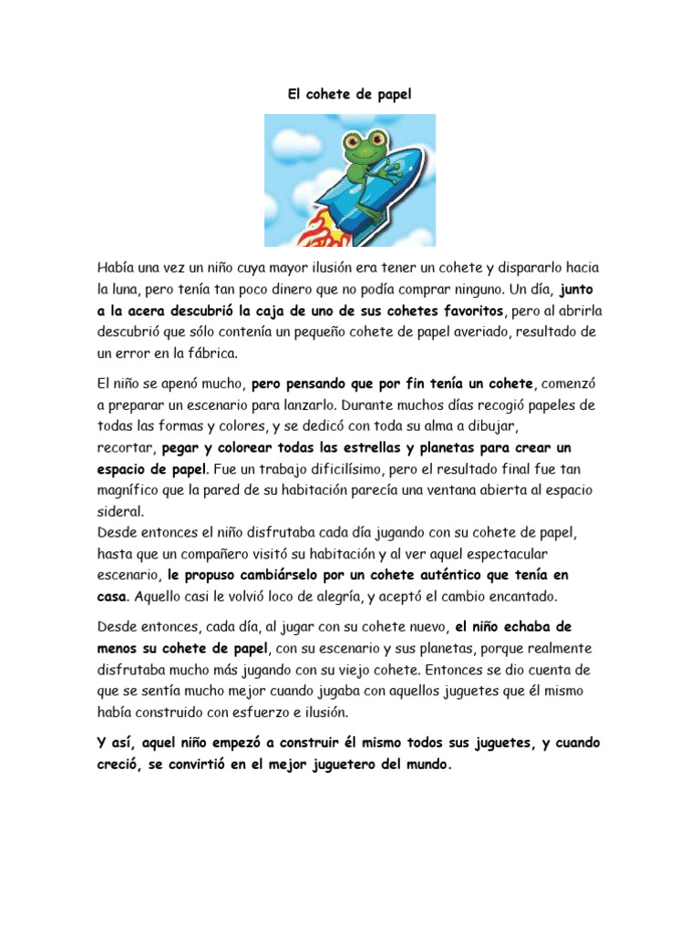 El Cohete de Papel | PDF