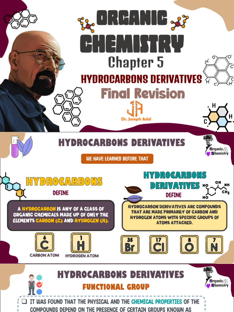 Organic Hydrocarbons Derivatives All Slides | PDF | Ester | Functional ...