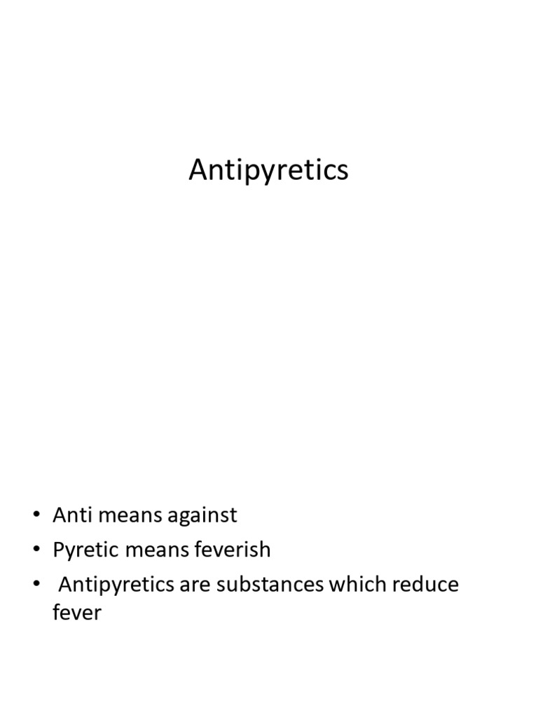 Antipyretics | PDF