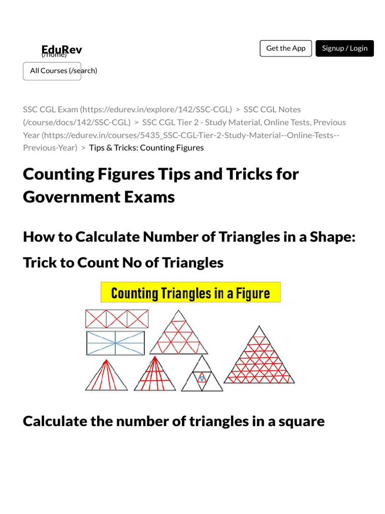 Counting Figures Tips and Tricks For Government Ex | PDF | Rectangle ...