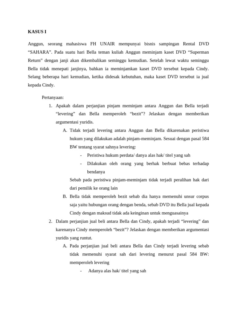 Latihan Soal Perdata | PDF