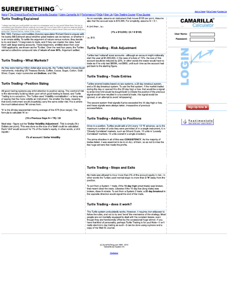 Turtle Trading Explained 2 | PDF