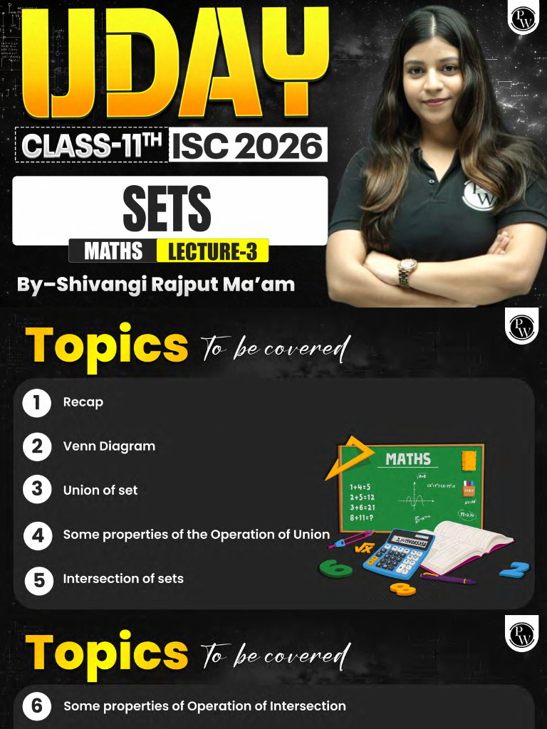Sets 03 - Class Notes - UDAY ISC 2026 (Class 11th) | PDF