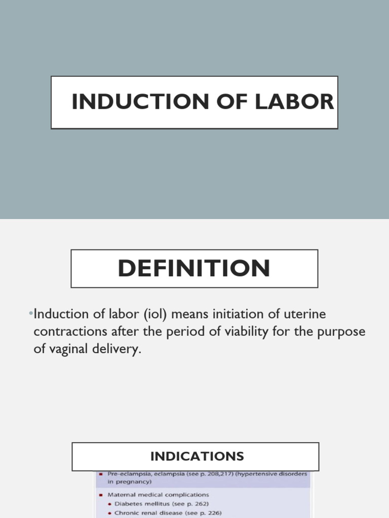 8- Induction of Labor | PDF | Childbirth | Human Pregnancy