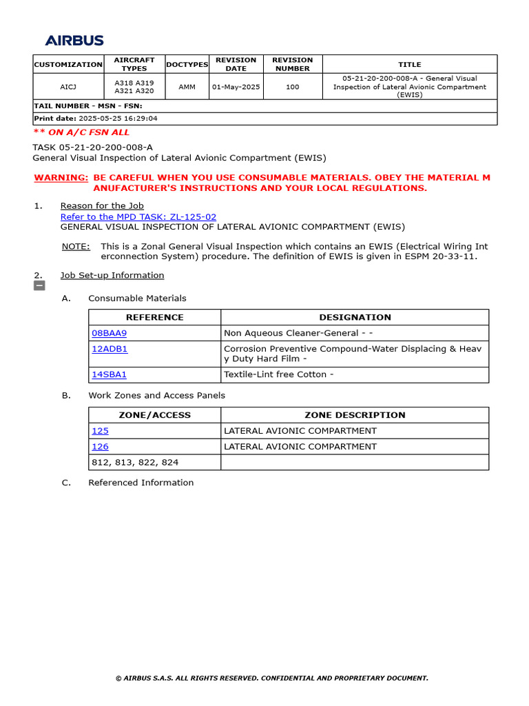 Lateral Avionic Compartment Inspection | PDF | Aviation | Airbus