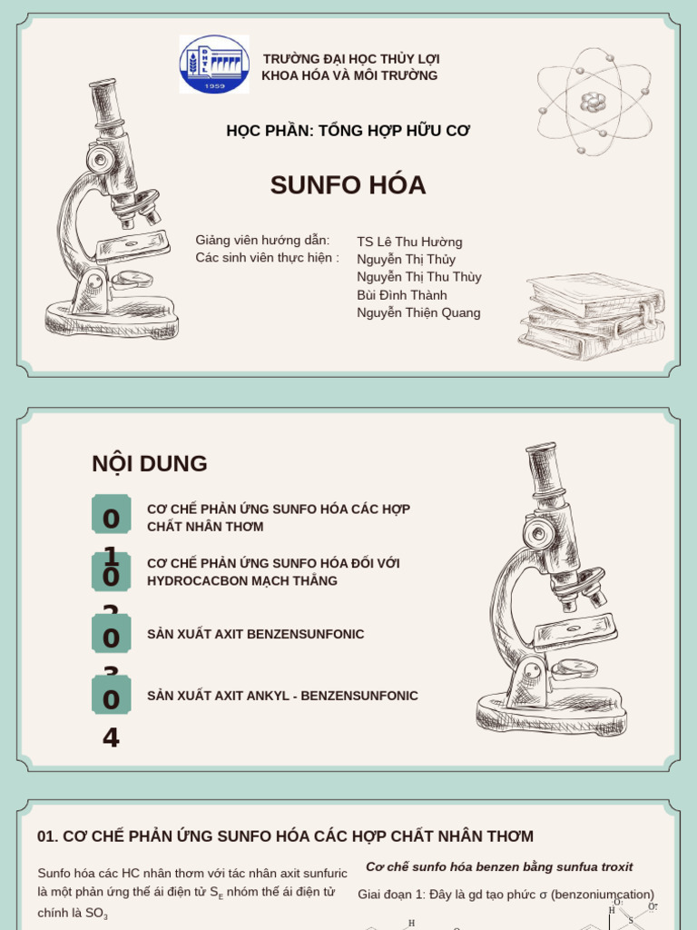 THHC-NHÓM 11 phản ứng sunfo hóa | PDF