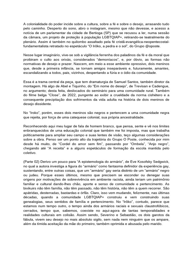 GrupoO Poste - O Iroko - 30 e Maio de 2024 | PDF | HIV/AIDS | Amor