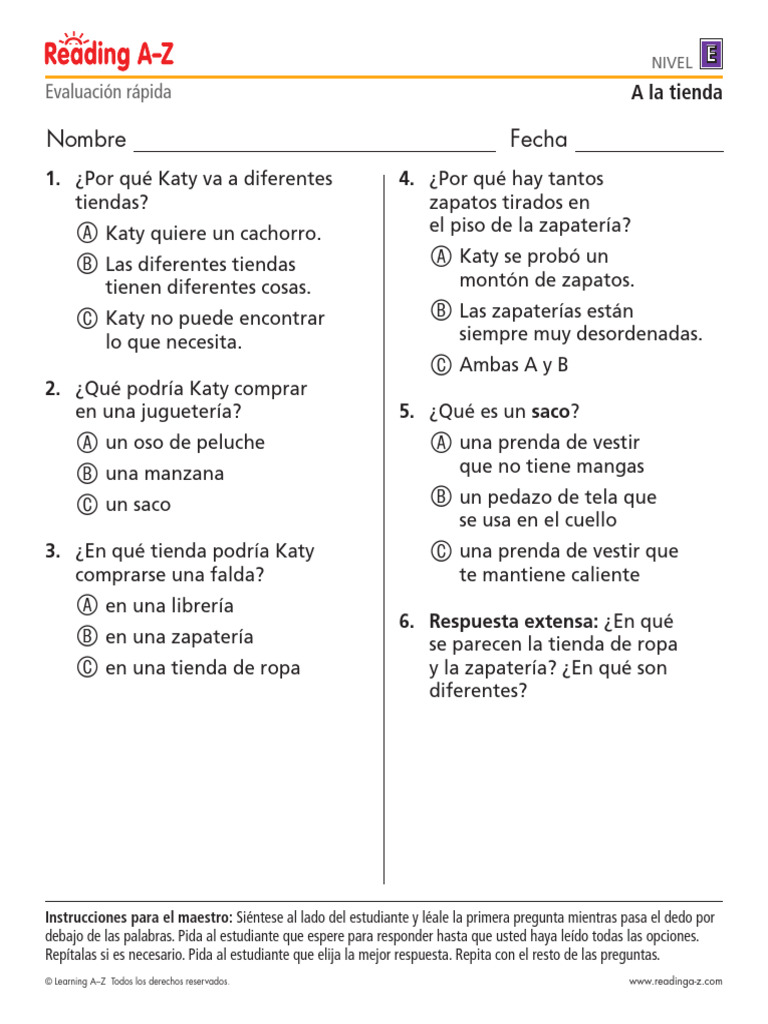 A La Tienda Quizz | PDF | Ropa