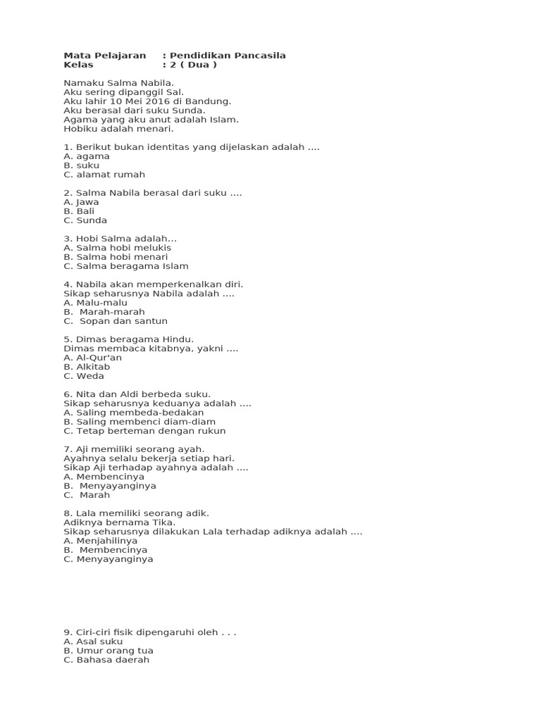 LPKD Pend - Pancasila | PDF