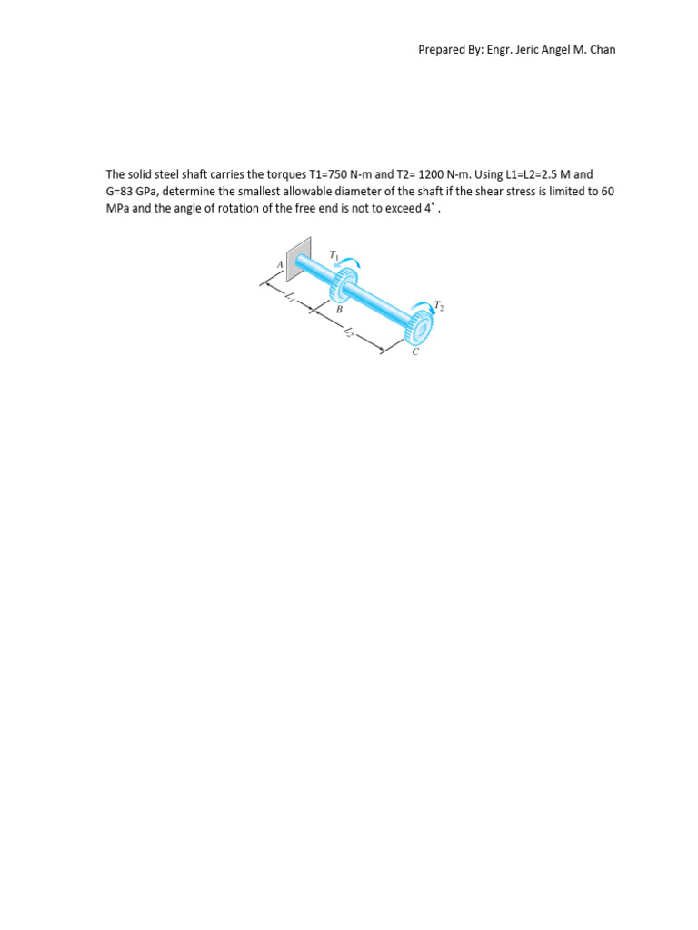 Exercise 5 Torsion Shear and Moment | PDF